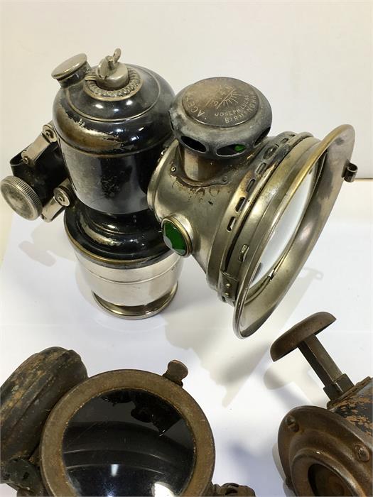 Antique Joseph Lucas Carbide Bike BicycleI Lamp Light 314N Aceta Major ...