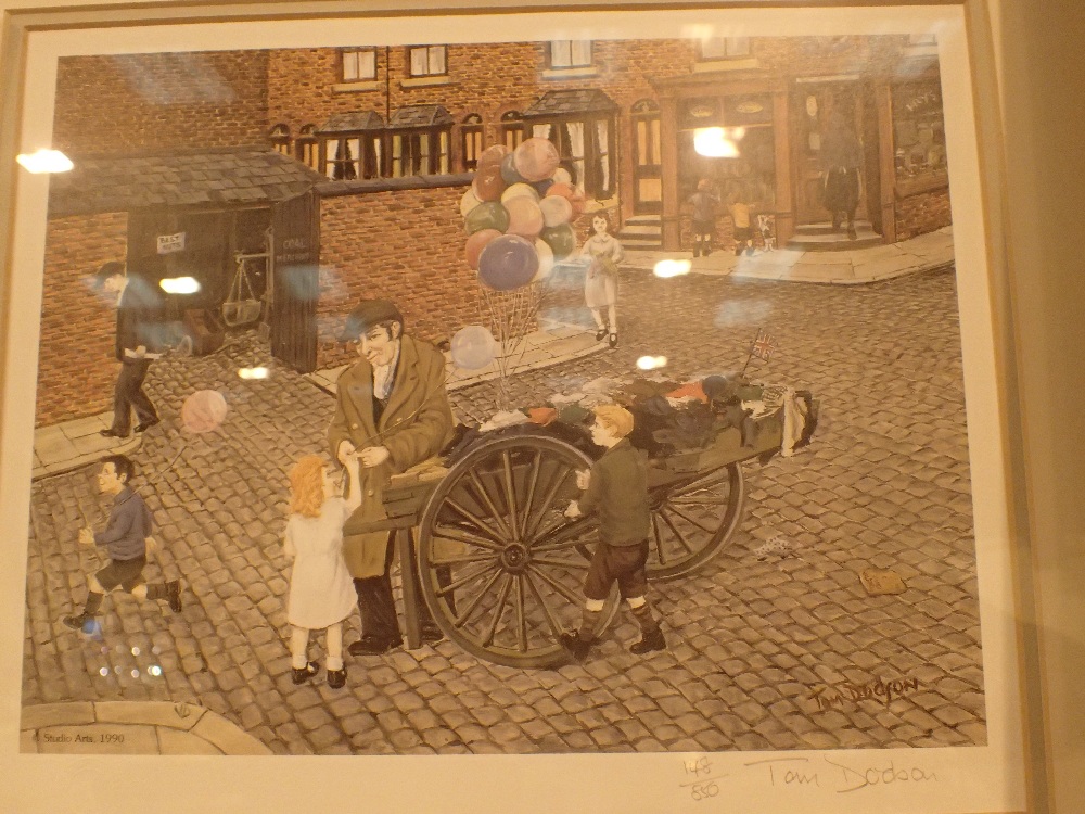 Two Tom Dobson limited edition Manchester scene prints