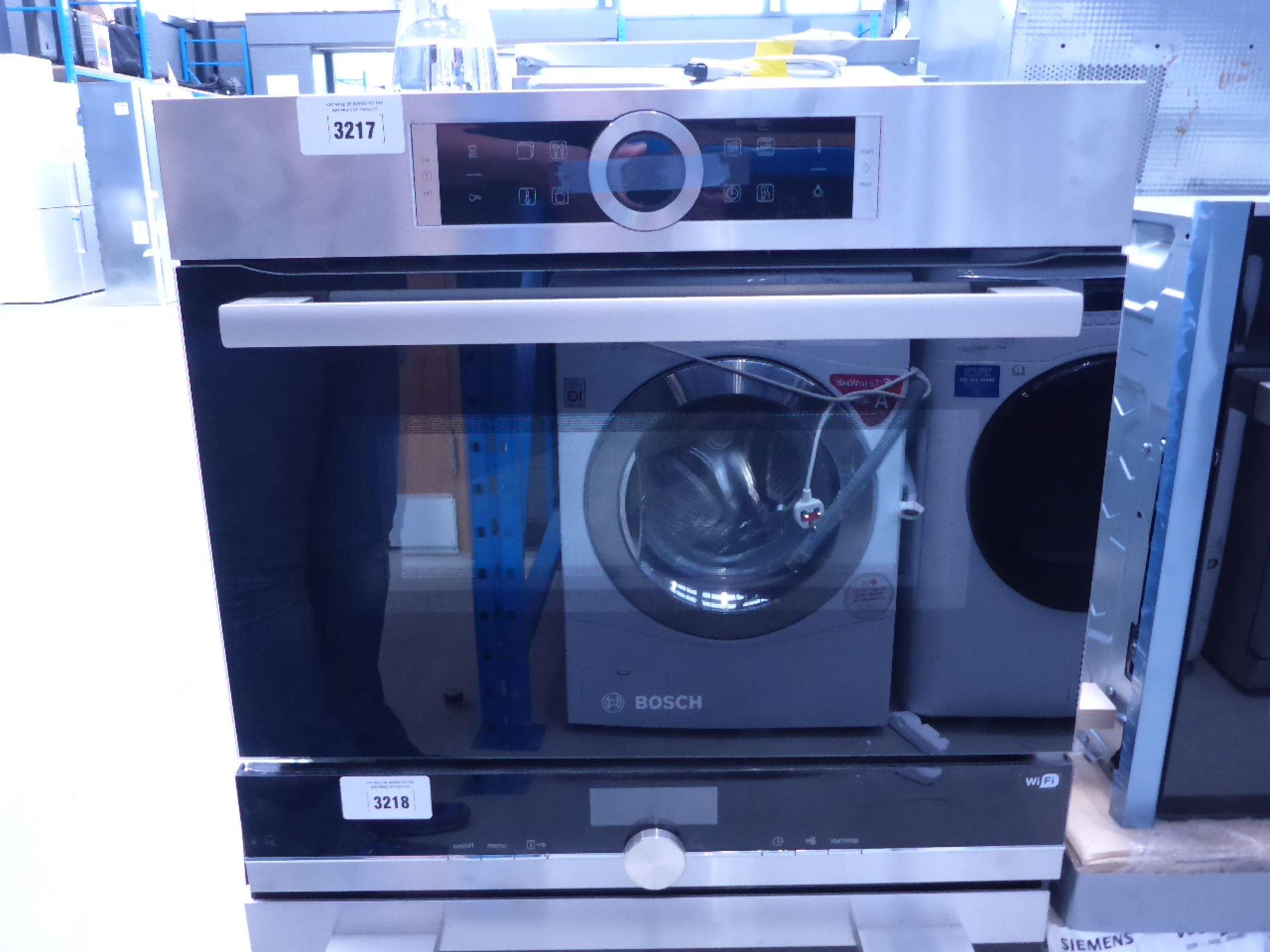 Bosch built in oven with microwave Series 8 CMG633BS1B