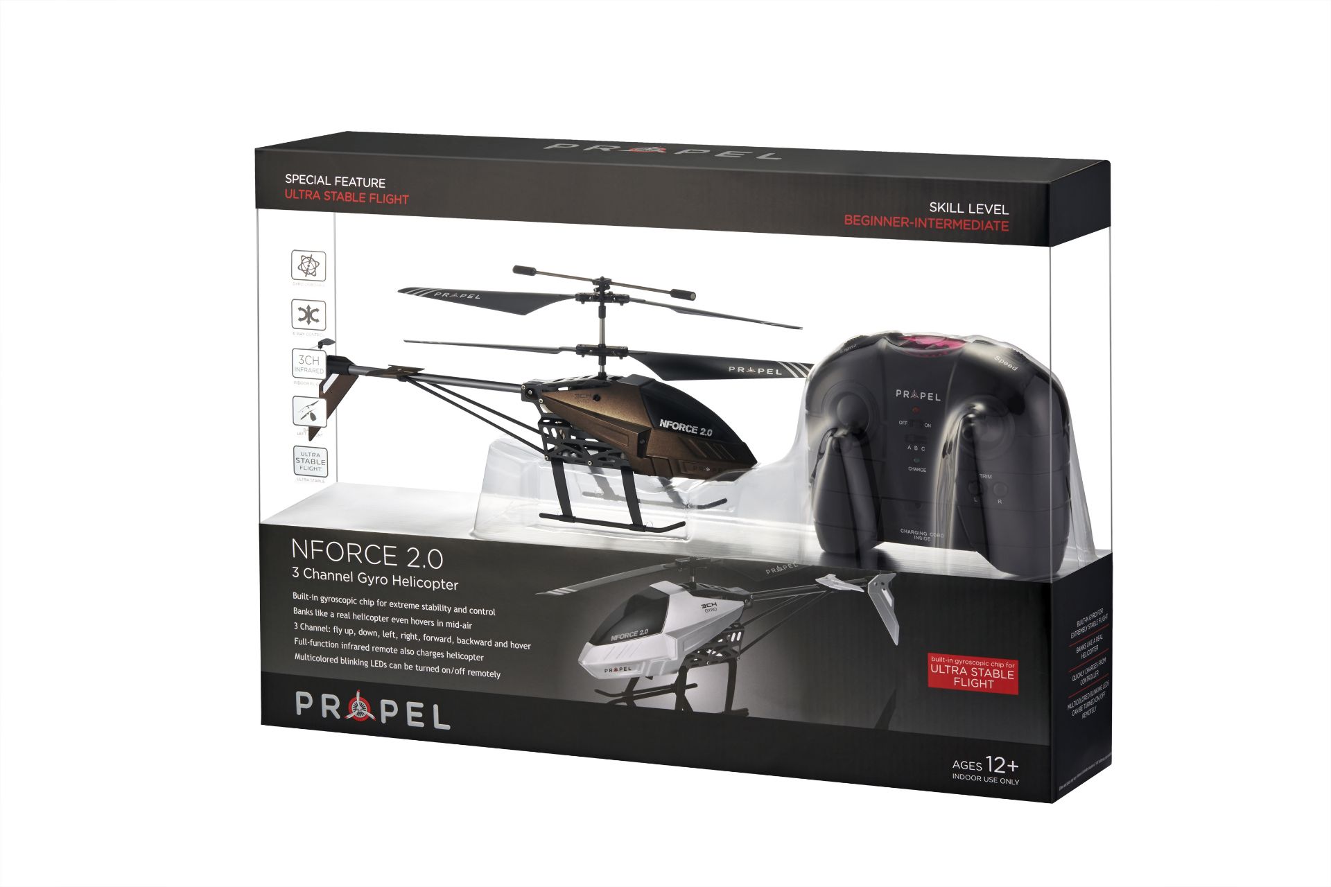 Propel NForce 2.0 3.5 Channel RC Gyroscope Helicopter Radio Controlled ...