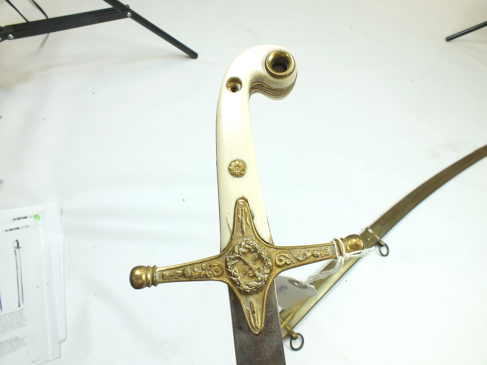 A VICTORIAN 1831 PATTERN GENERAL OFFICER'S SWORD, 81.5cm curved blade ...