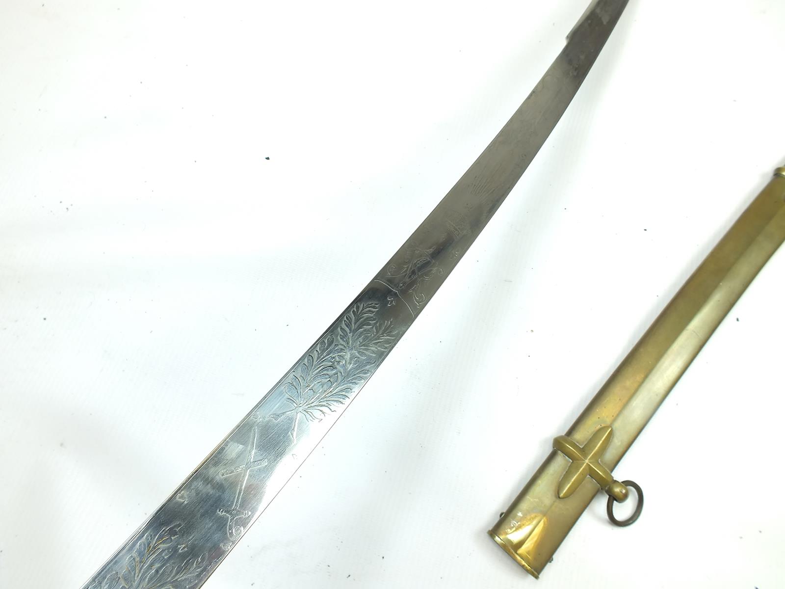 A VICTORIAN 1831 PATTERN GENERAL OFFICER'S SWORD, 81.5cm curved blade ...