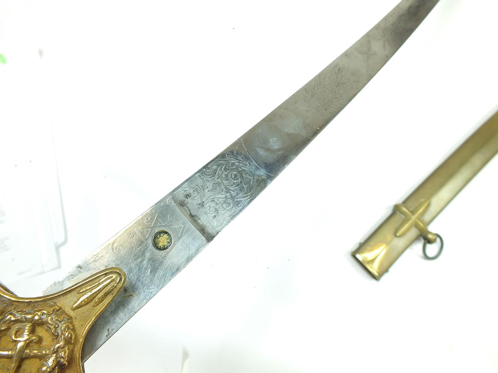 A VICTORIAN 1831 PATTERN GENERAL OFFICER'S SWORD, 81.5cm curved blade ...