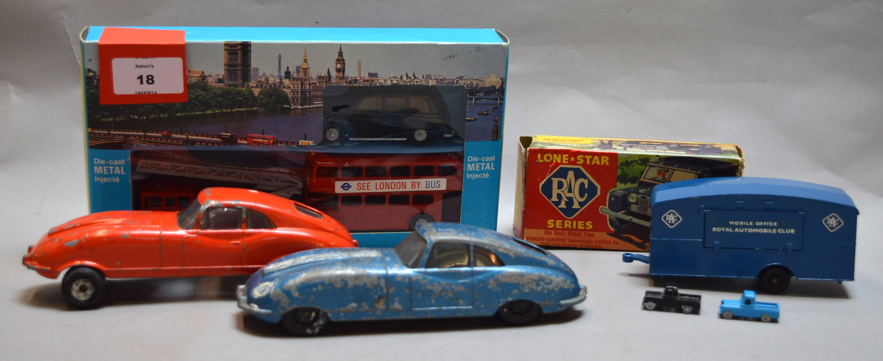 A group of Lone Star diecast models including a boxed RAC Mobile Office ...