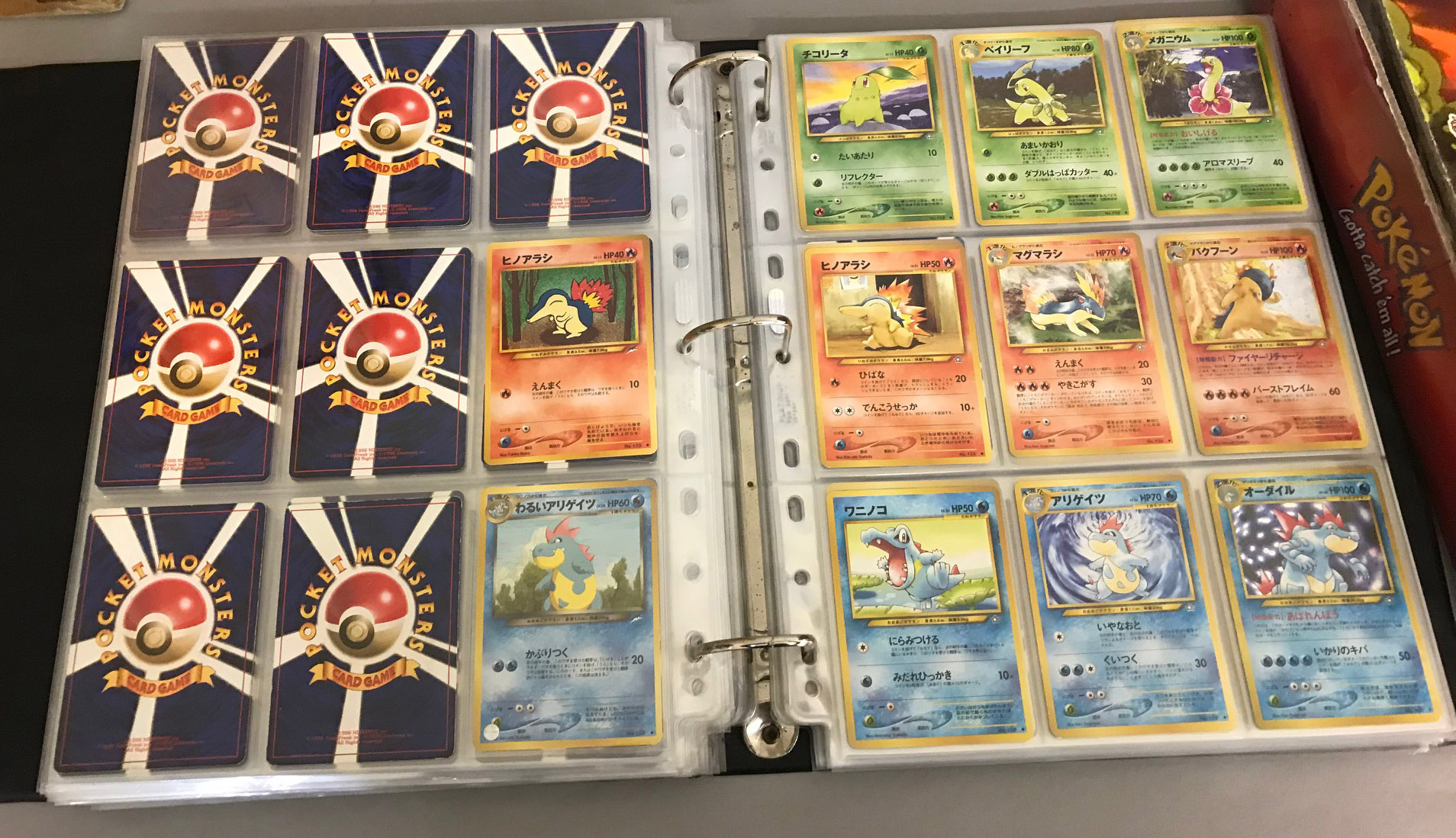 Two Pokemon Trading Card folders, full of Pokemon cards. The first ...