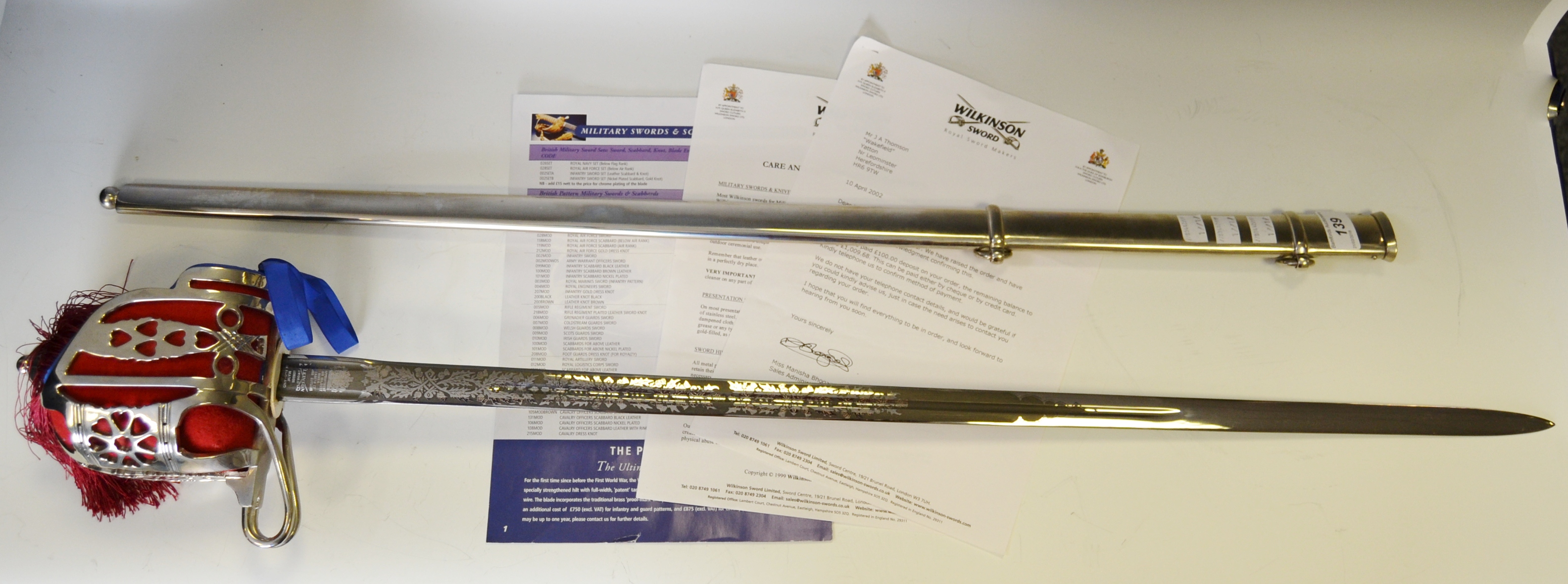 A contemporary limited edition Wilkinson sword