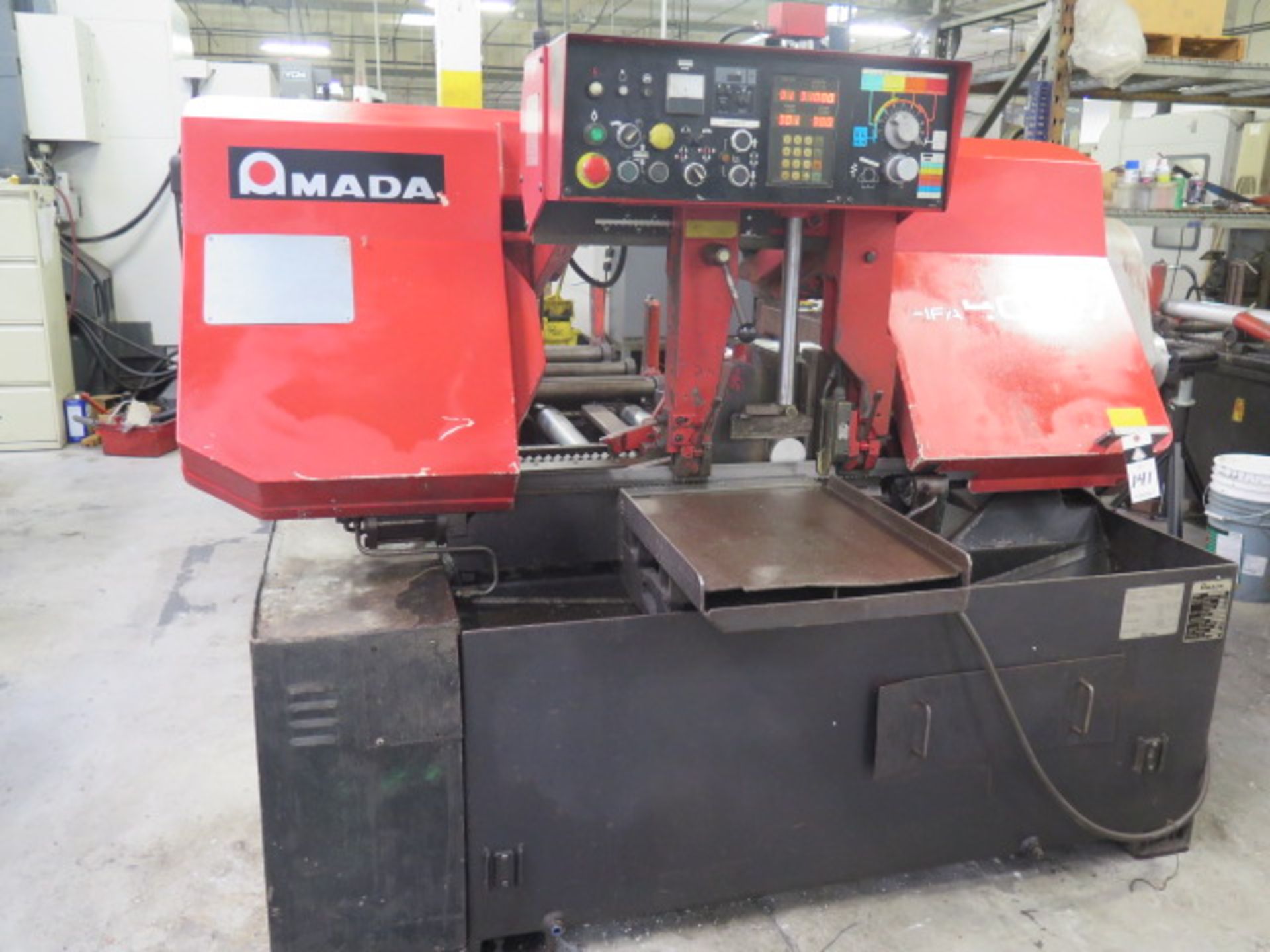 Amada HA-400W 16” Automatic Hydraulic Horizontal Band Saw s/n 40660140 ...