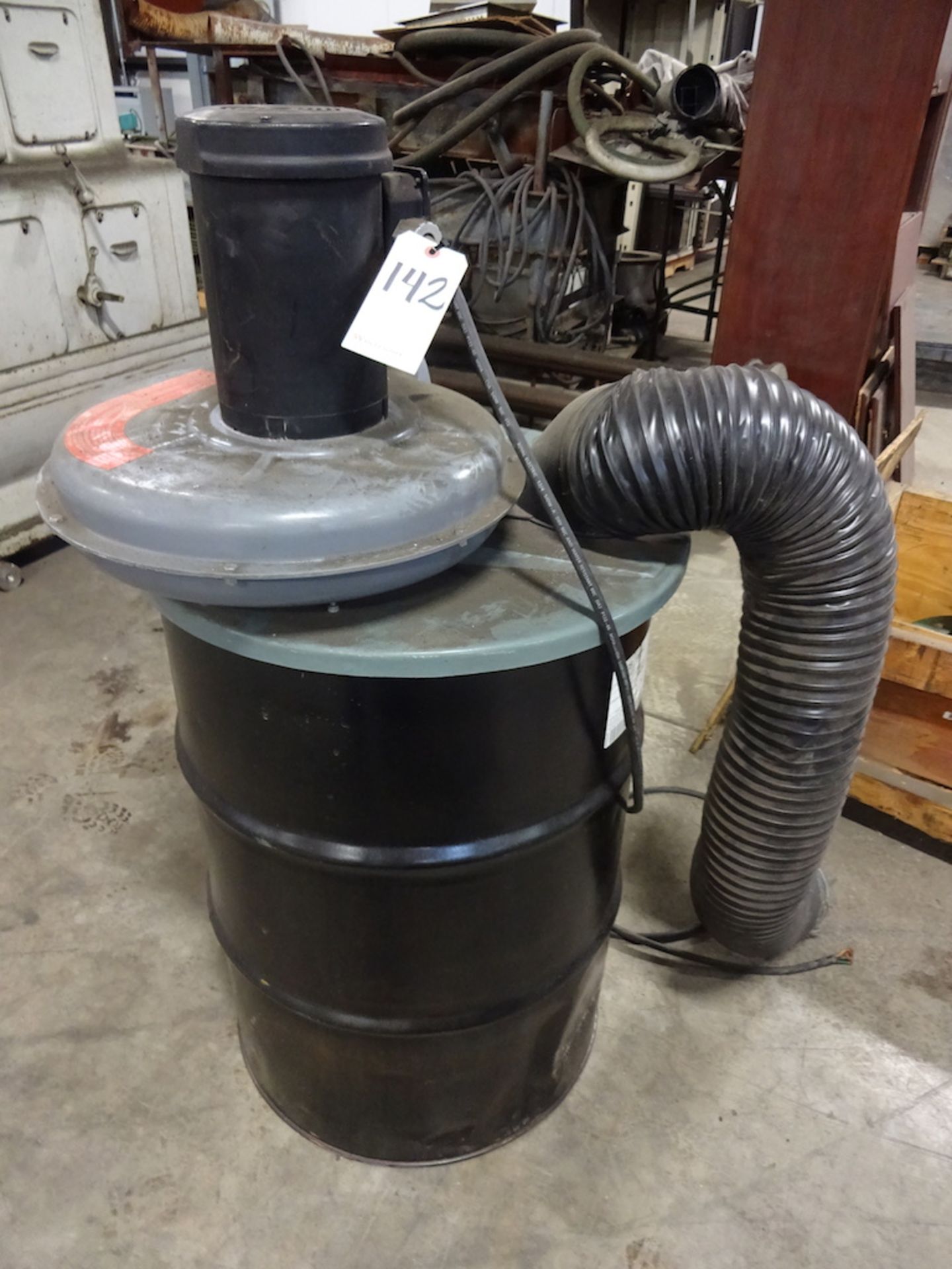 CINCINNATI 2 HP MODEL 200S/T3 DUST-MASTER DRUM TOP DUST COLLECTOR: S/N ...