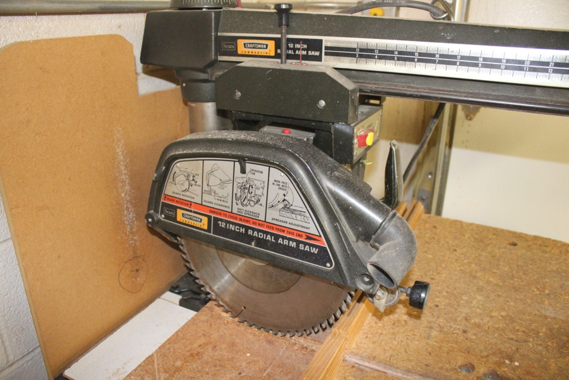 CRAFTSMAN COMMERCIAL 12 INCH RADIAL ARM SAW WITH STAND
