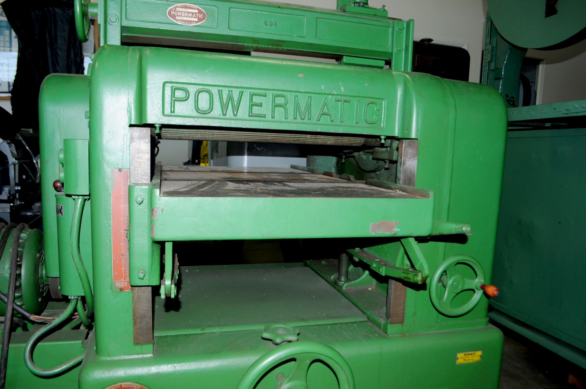 POWERMATIC 20” MODEL 221 PLANER, S/N 1653, 8” THICK CAPACITYLoading Fee ...