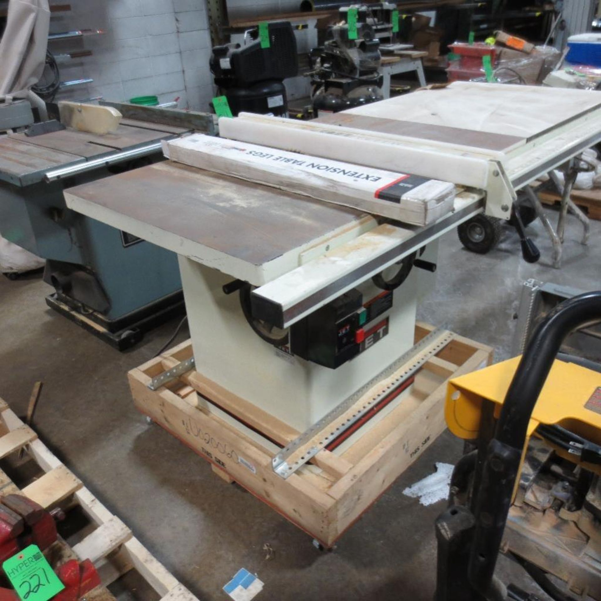 Jet 12" Tilting Arbor Table Saw, Model JTAS-12X-5/1LFR, 110 V, 80" X 29 ...