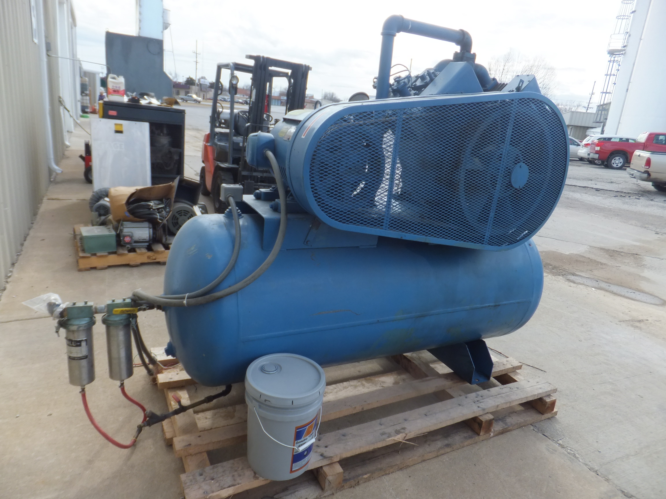 Quincy 25 Hp Reciprocating Air Compressor, Model 5120, S/N 160353 L ...