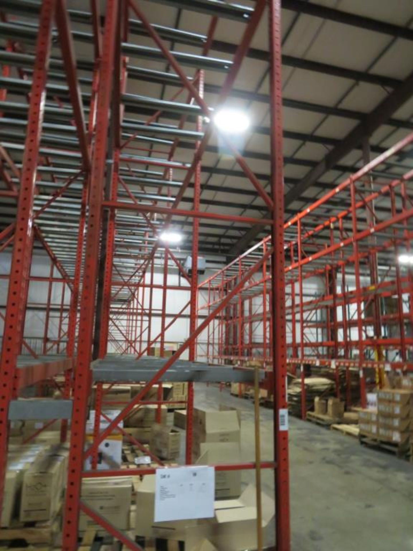 Paltier Pallet racking 9 uprights 3"x 2 1/4", 42" wide and 18' tall, 48 ...