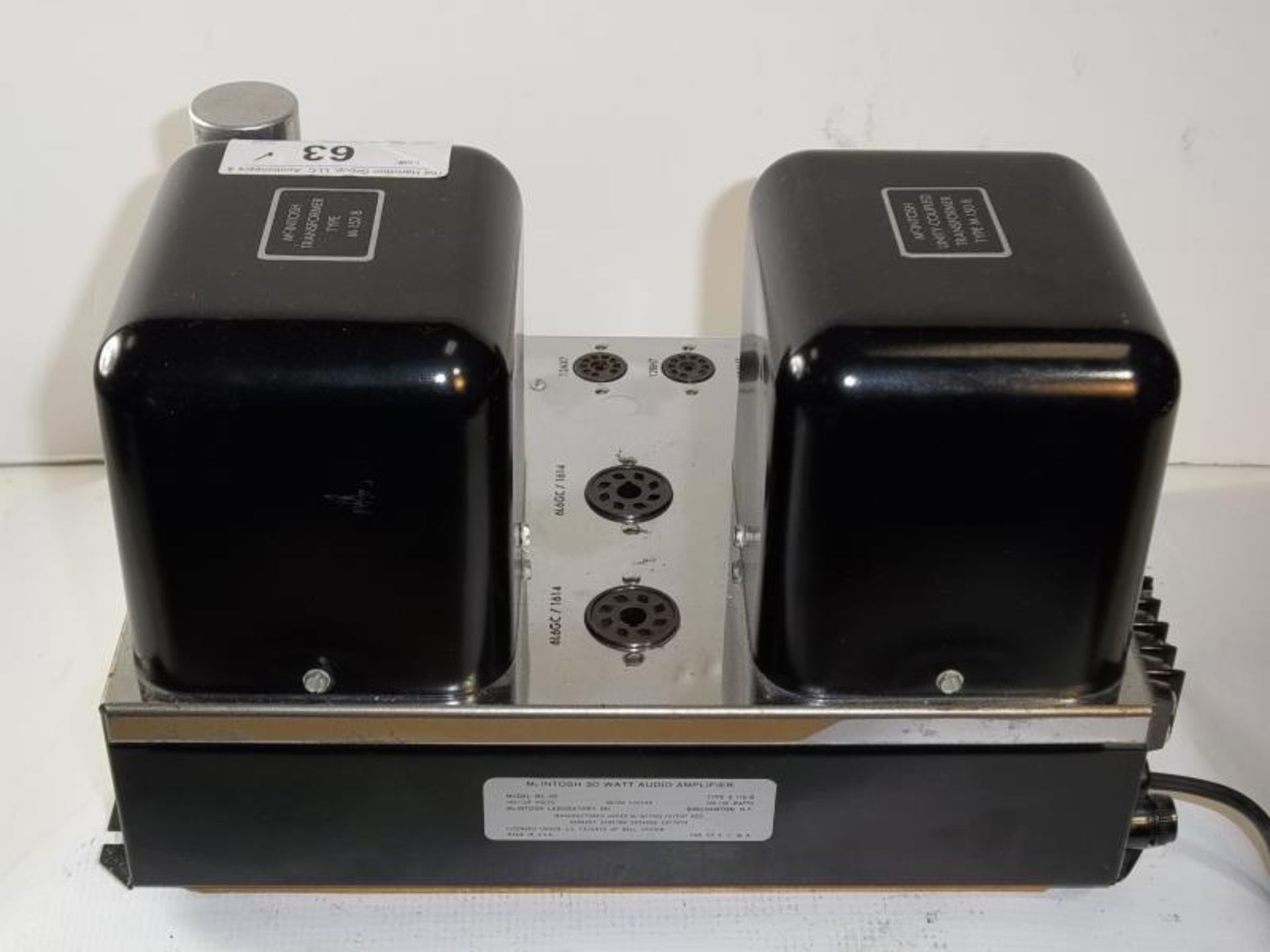 McIntosh MC 30, power transformer amp, no tubes, pitted, tested - powers up