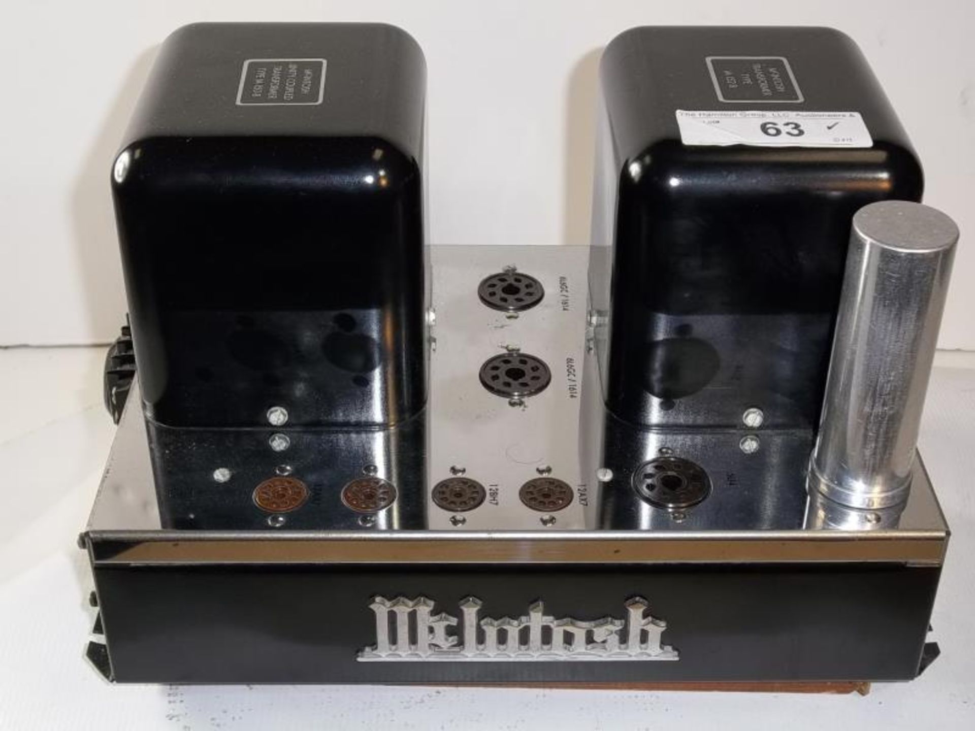 McIntosh MC 30, power transformer amp, no tubes, pitted, tested - powers up