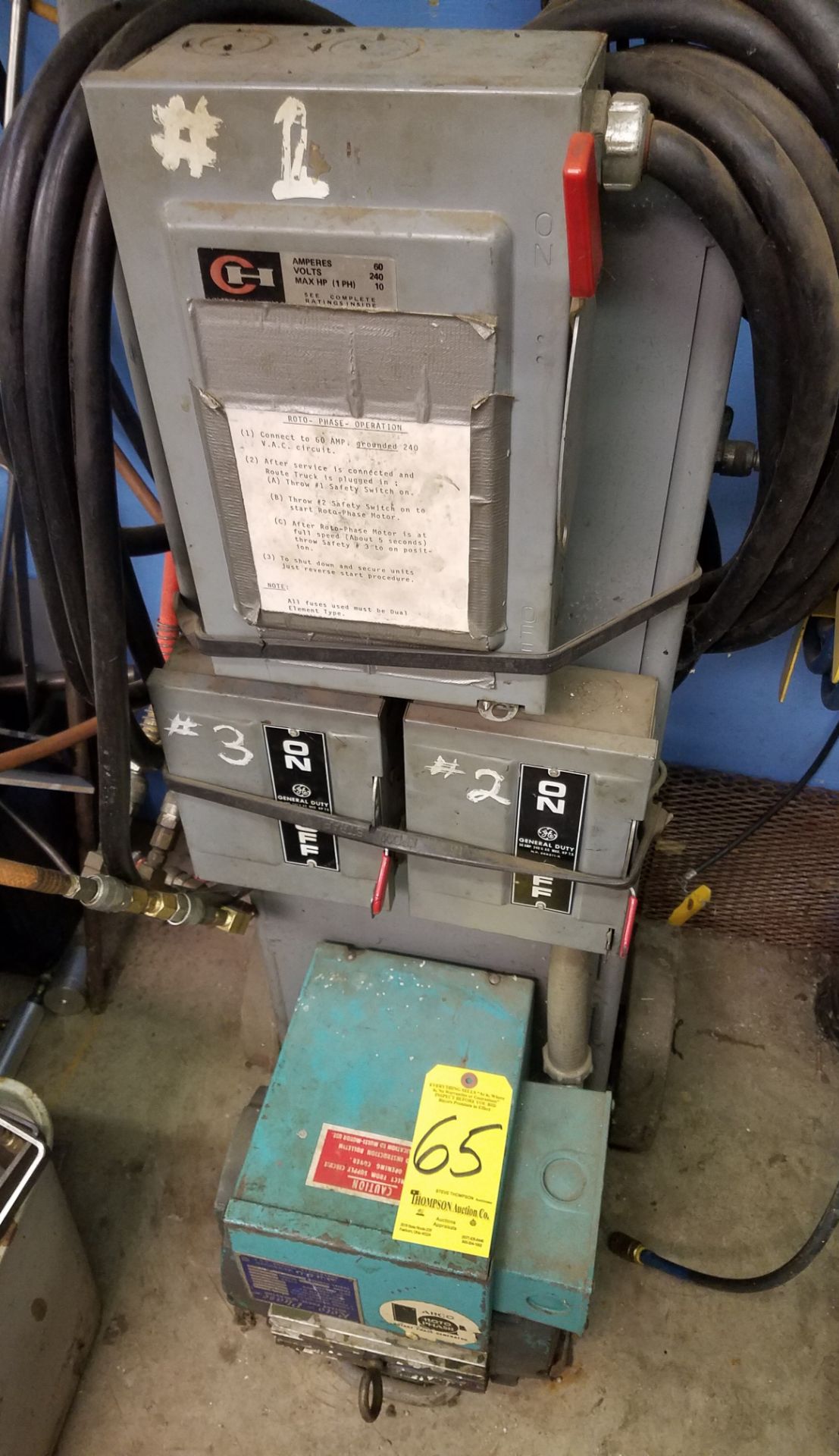 Roto Phase Rotary Phase Converter, 208 Incoming Voltage, 208/230 ...