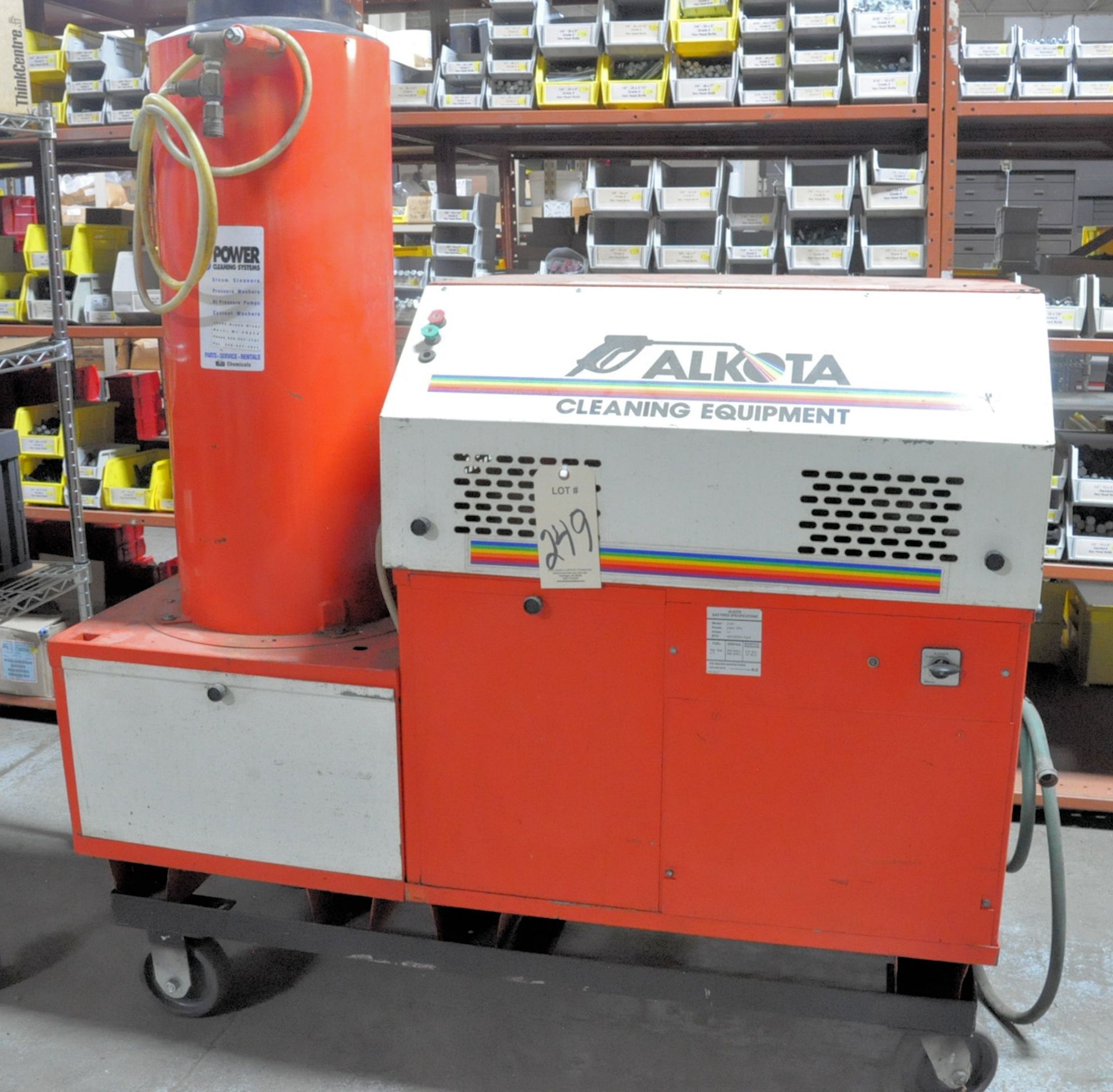 Alkota Model 3181; Electric Hot Pressure Washer; S/n 210633; 320,000 ...