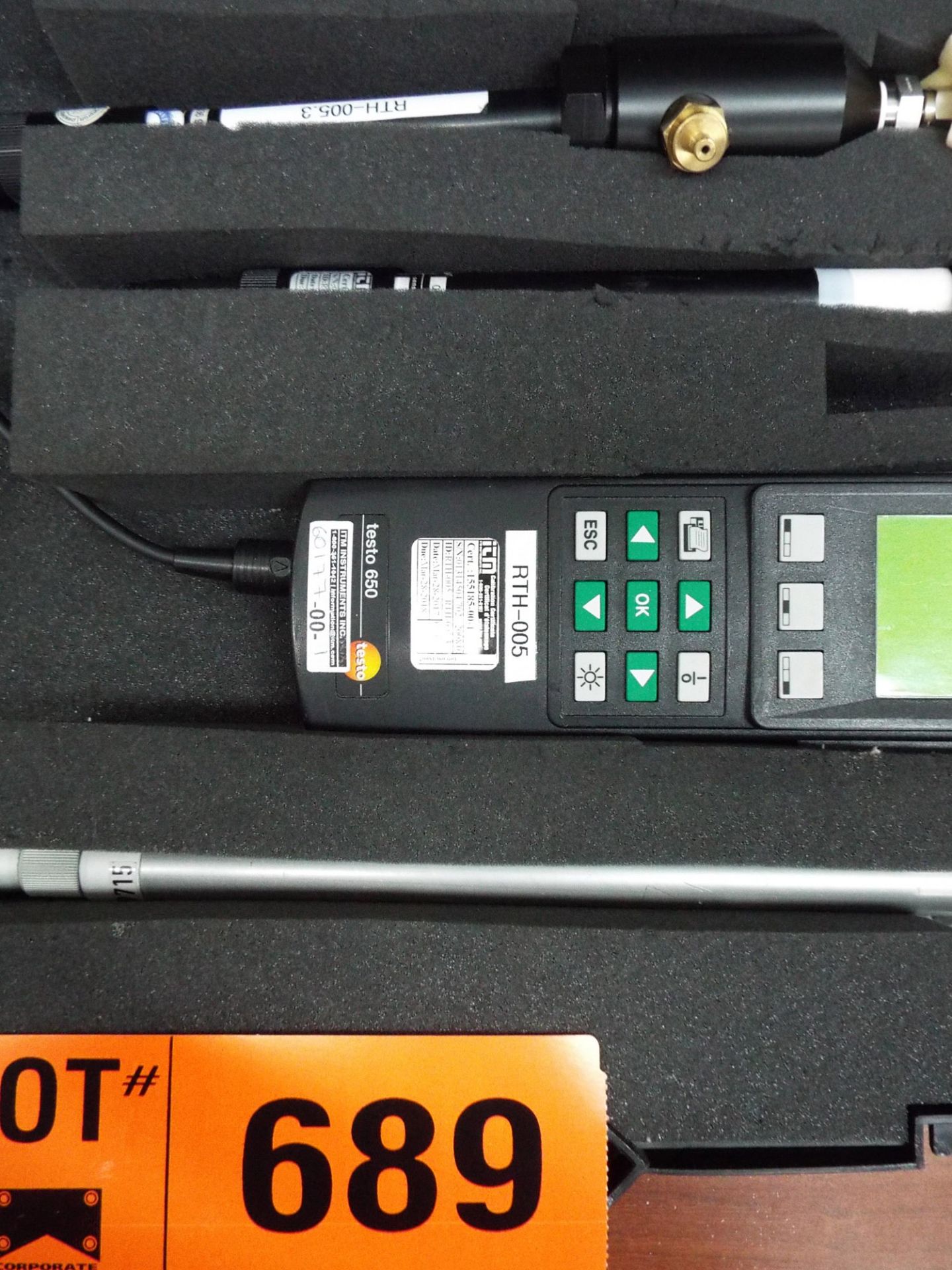 TESTO 650 PORTABLE HANDHELD MULTI-MEASURING INSTRUMENT WITH HUMIDITY ...