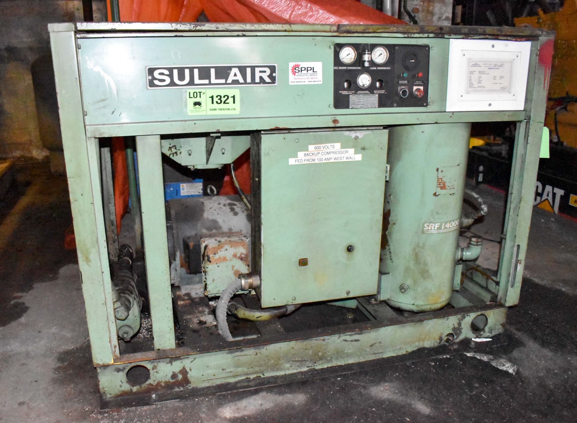 SULLAIR 12-50L 50 HP SCREW TYPE AIR COMPRESSOR WITH DIGITAL ANALOG ...