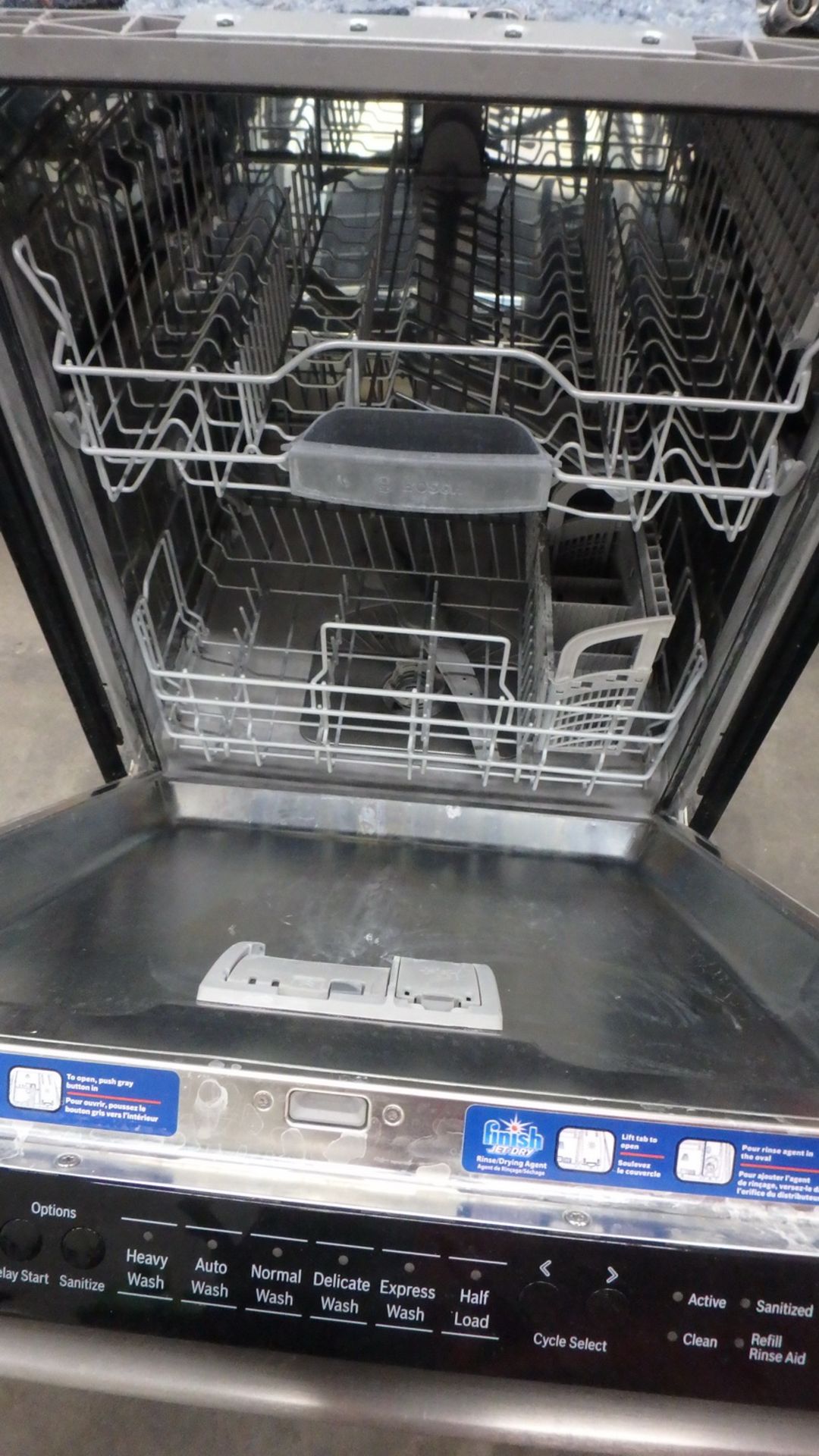BOSCH SHX3AR75UC/22 STAINLESS STEEL UNDER COUNTER DISHWASHER, S/N ...