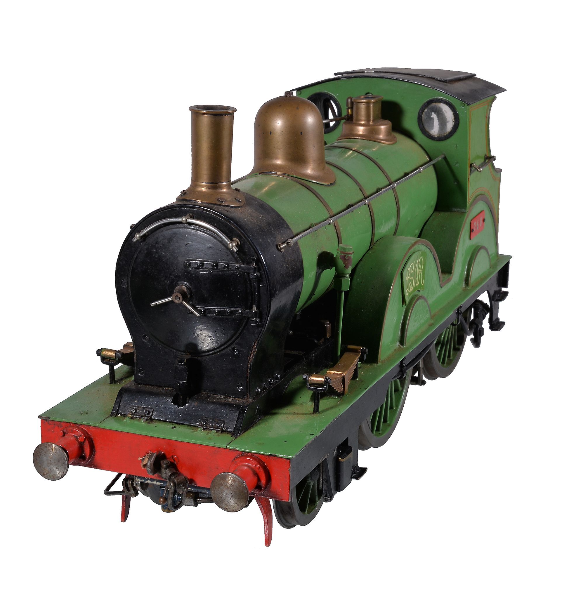 A well-engineered 3 Â½ inch gauge model of a LSWR 2-4-0 tender ...