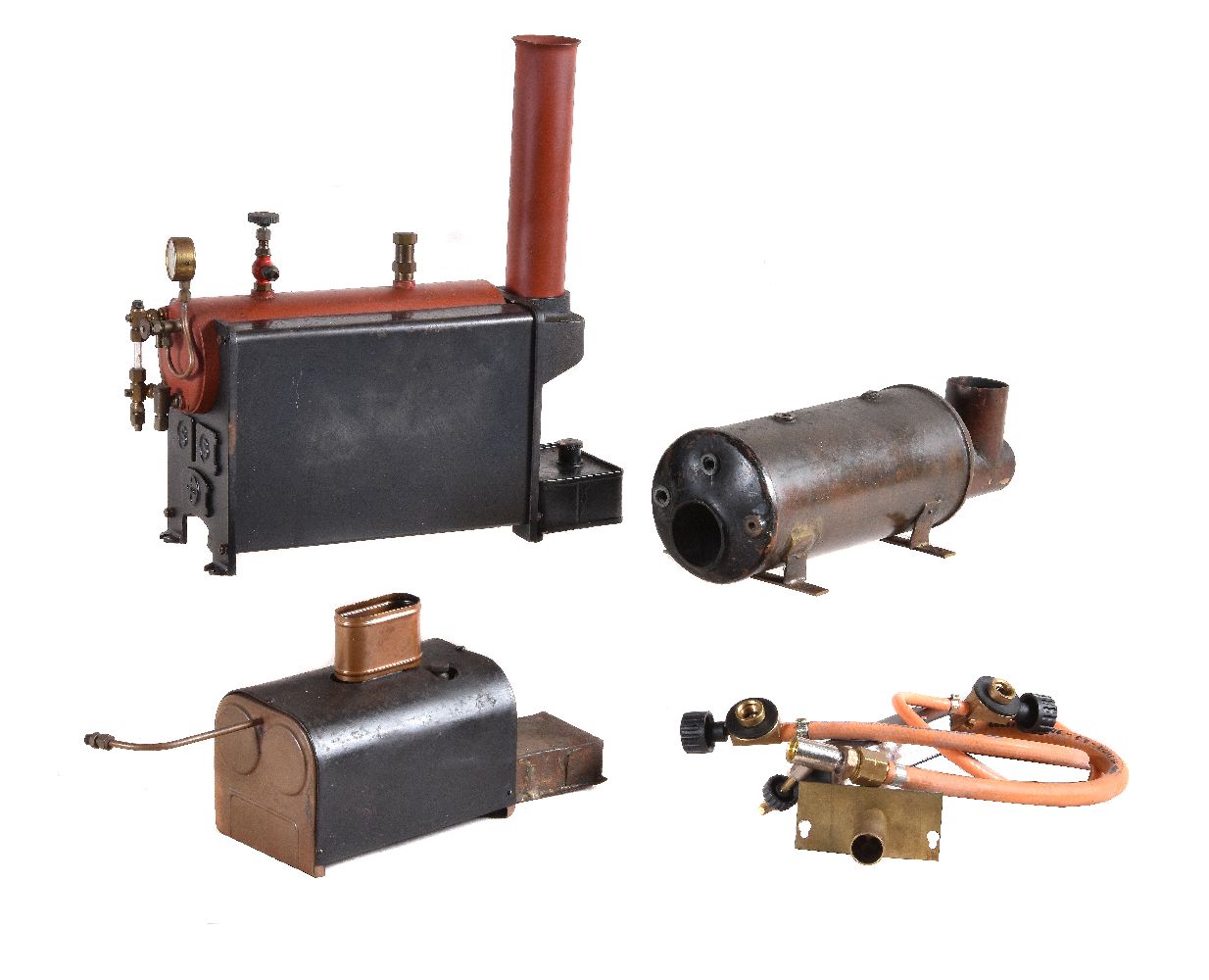 A Stuart Turner No.501 Babcock steam boiler, with fittings including ...