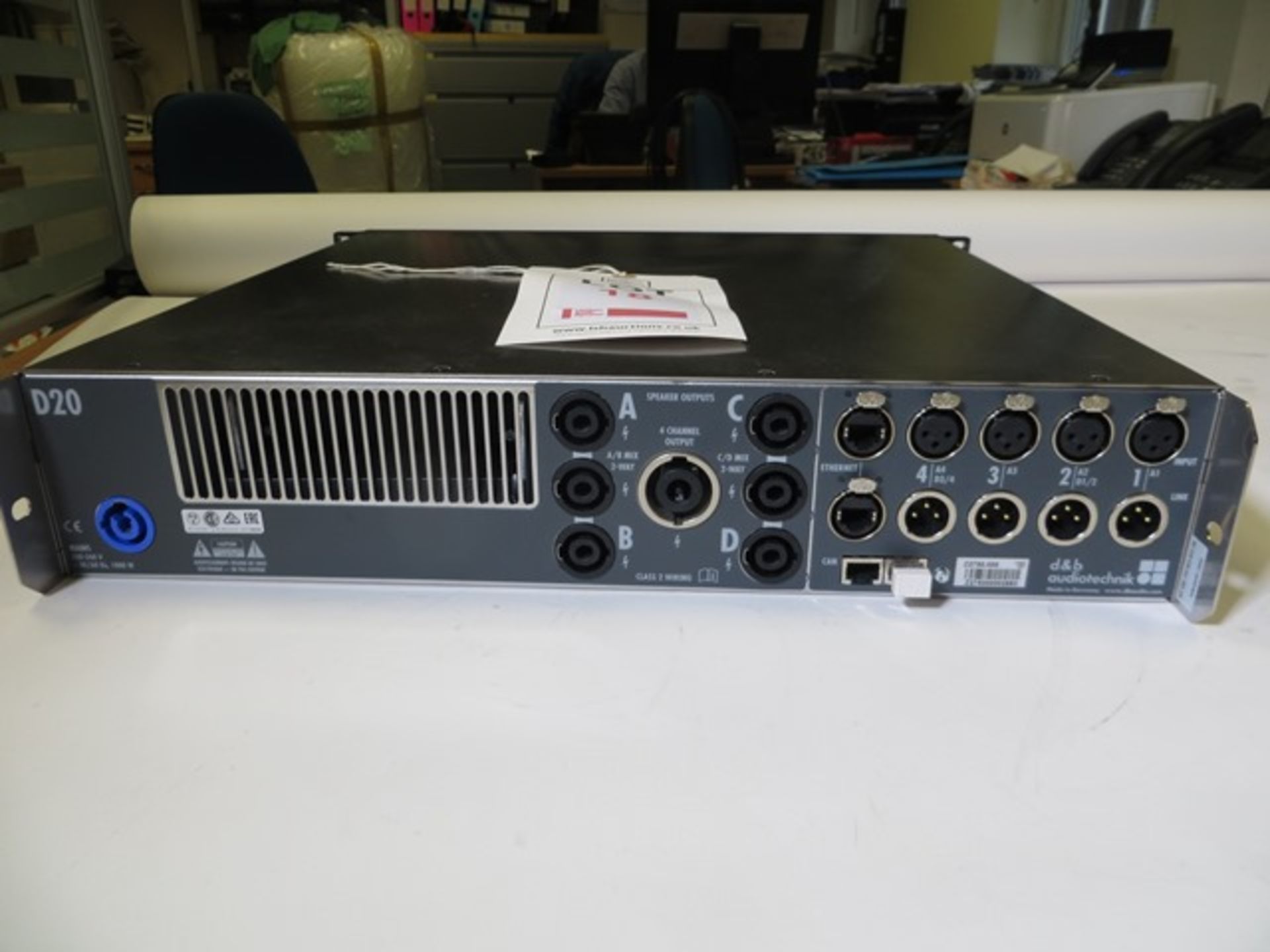 D&B Audiotechnik D20 Amplifier s/n Z27500002883