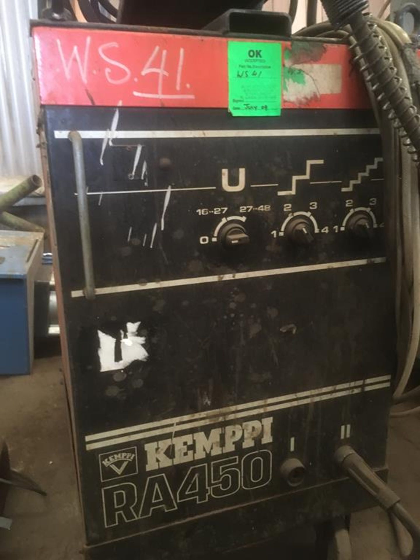 * Kemppi RA 450 Mig Welder with FU10 Wire Feed Unit. Please note this ...