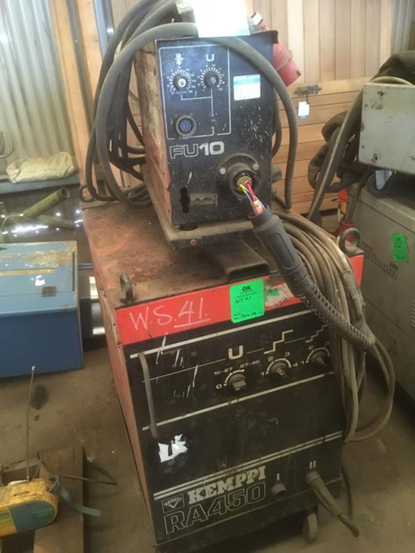 * Kemppi RA 450 Mig Welder with FU10 Wire Feed Unit. Please note this ...
