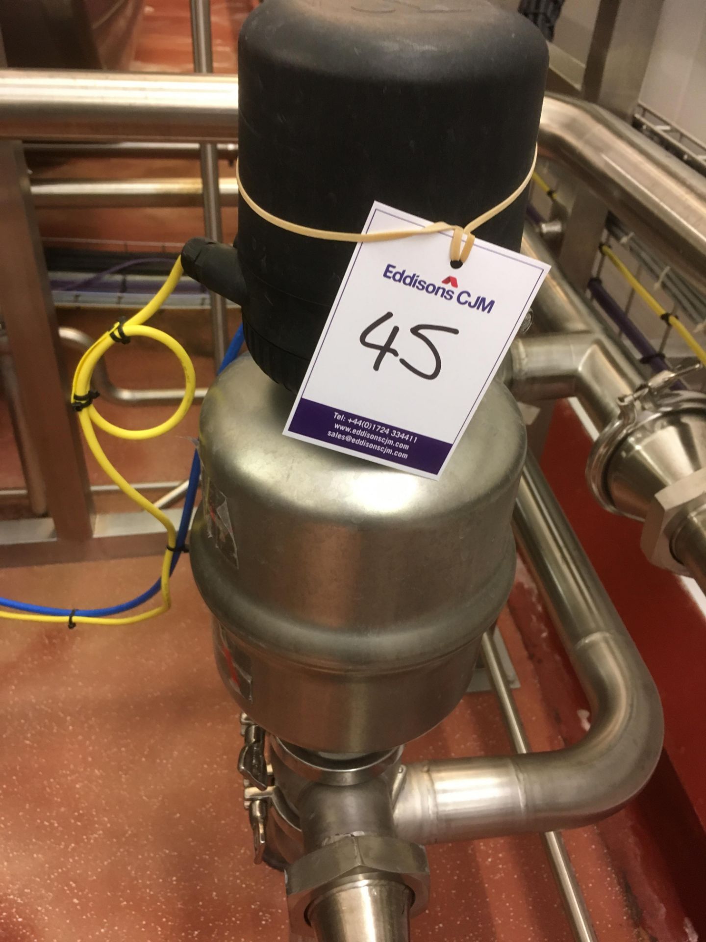 *10 X APV CIP Process Valves (9 X Model SWX43-1.5 & a Butterfly Valve ...