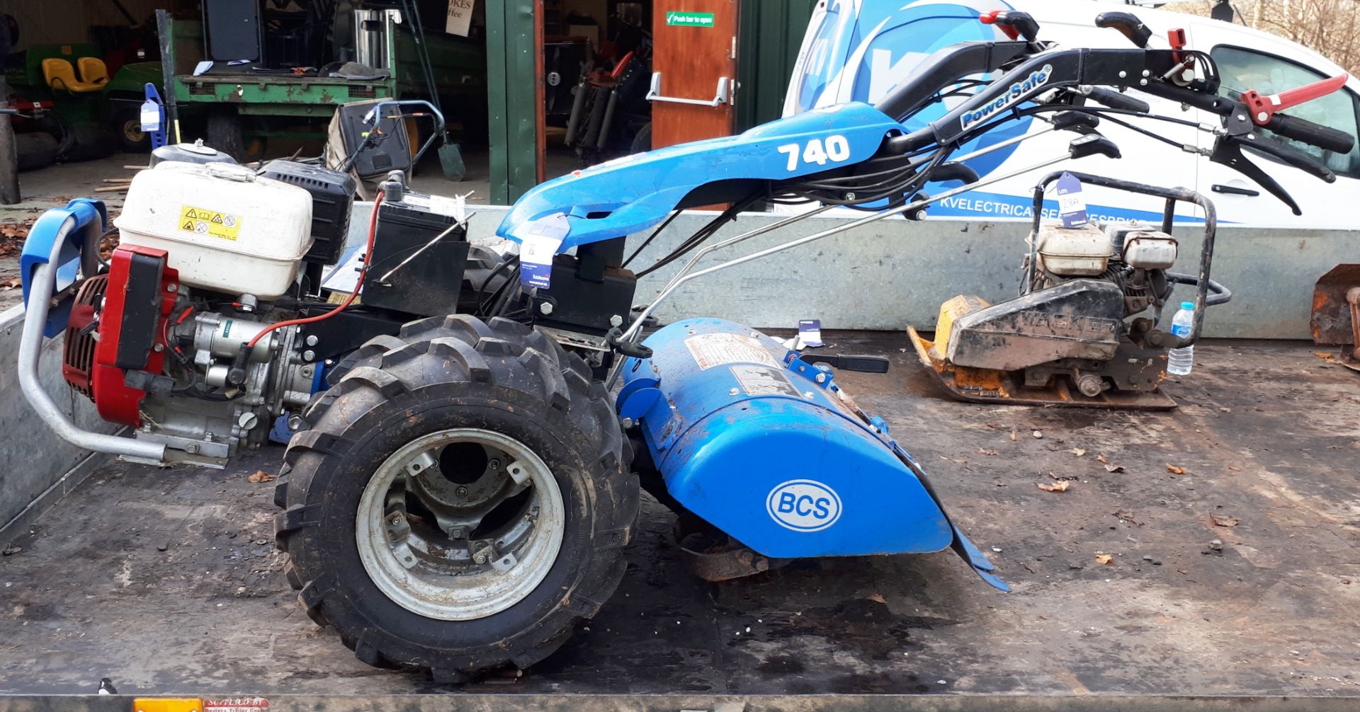 BCS Tracmaster 740 with Honda petrol engine and rotovator attachment ...