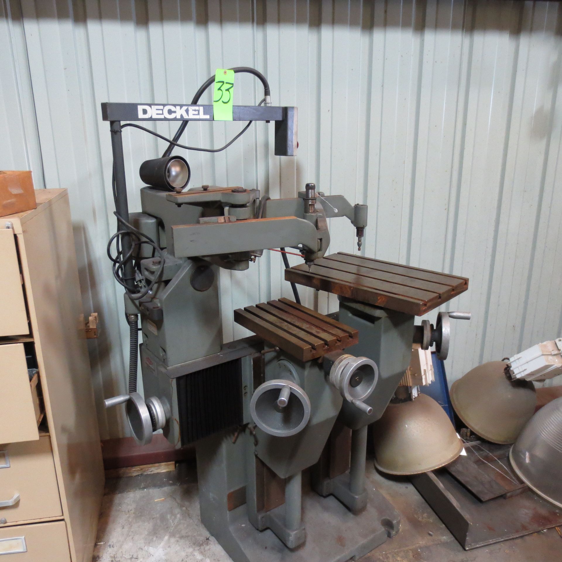 Deckel Pantograph, Type GK21, No. 10650, T-Slotted (LOCATION NO. 1 ...