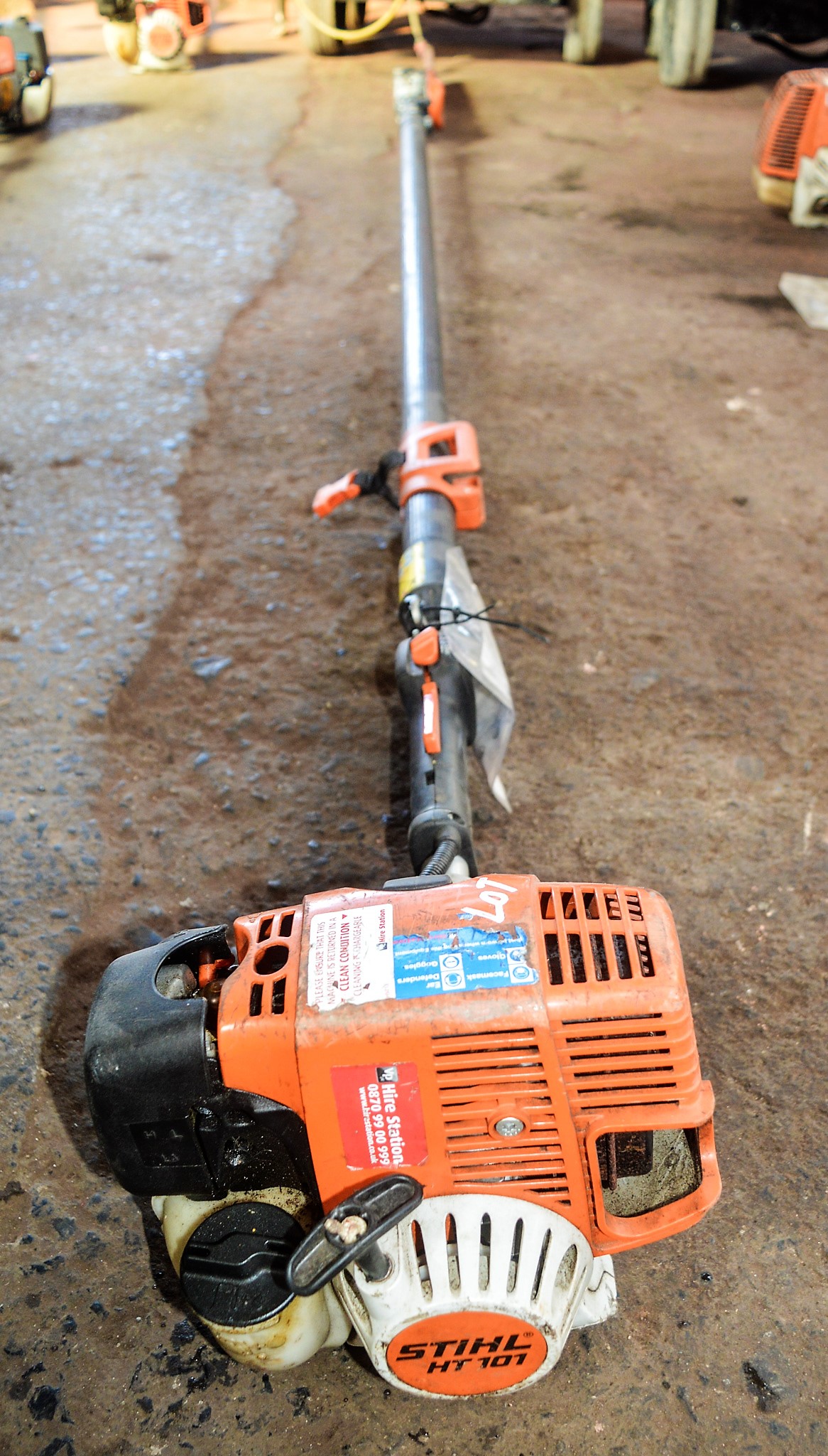 Stihl HT101 petrol driven long reach tree pruner/chainsaw