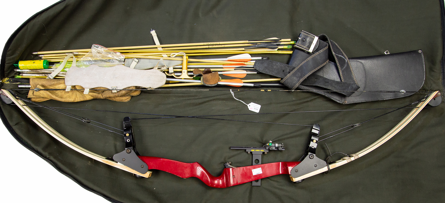 A Compound Bow by Martin Archery Inc of Canada complete with arrows and ...