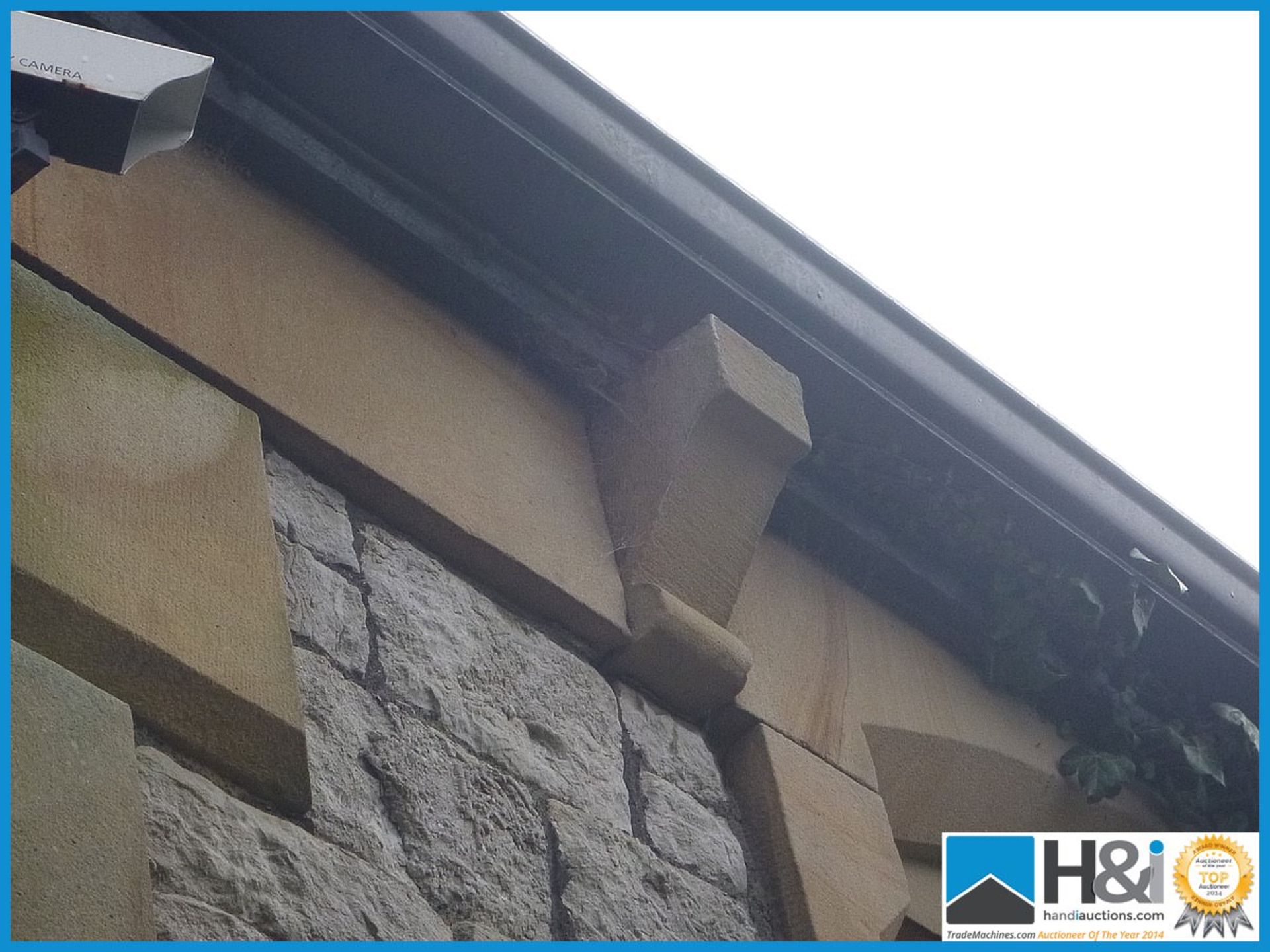 Decorative sandstone gutter supports 14in total and 4 sandstone blocks ...