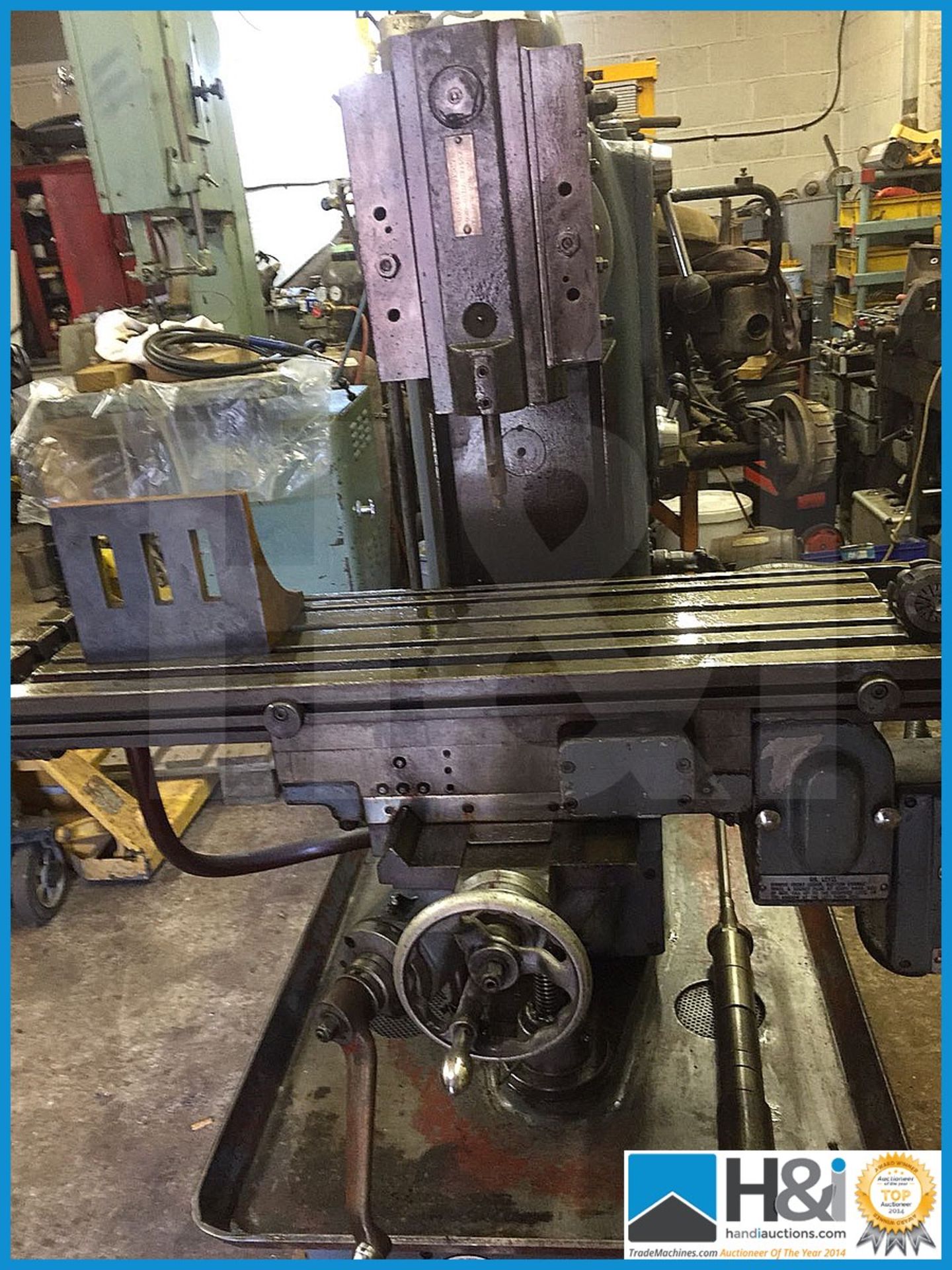 Harrison horizontal milling machine with slotting head attachment NOTES ...