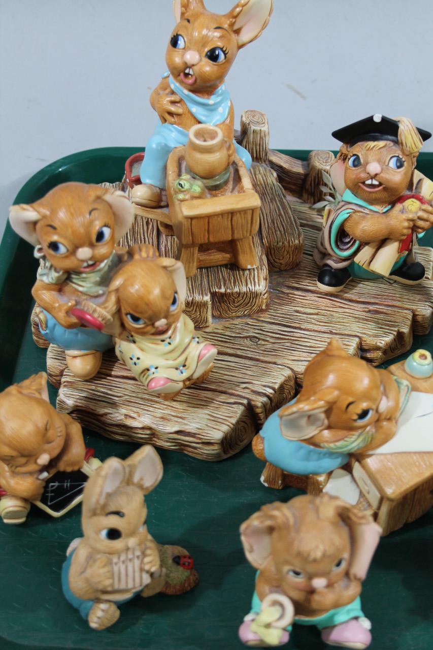 Various Pendelfin figures, to include Euclid, 8cm high, Nipper, and ...