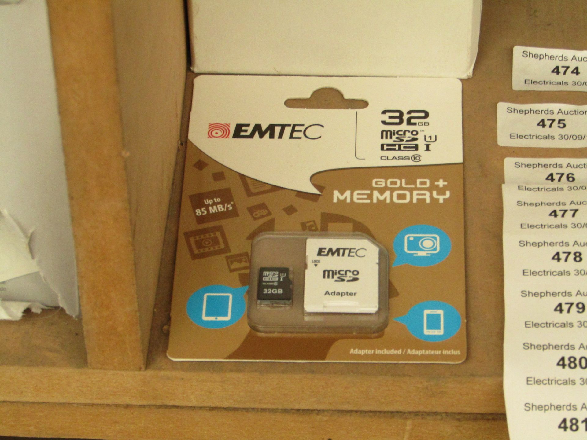 Emtec 32GB Gold+ Memory micro SD card with SD adaptor, ideal for phones ...