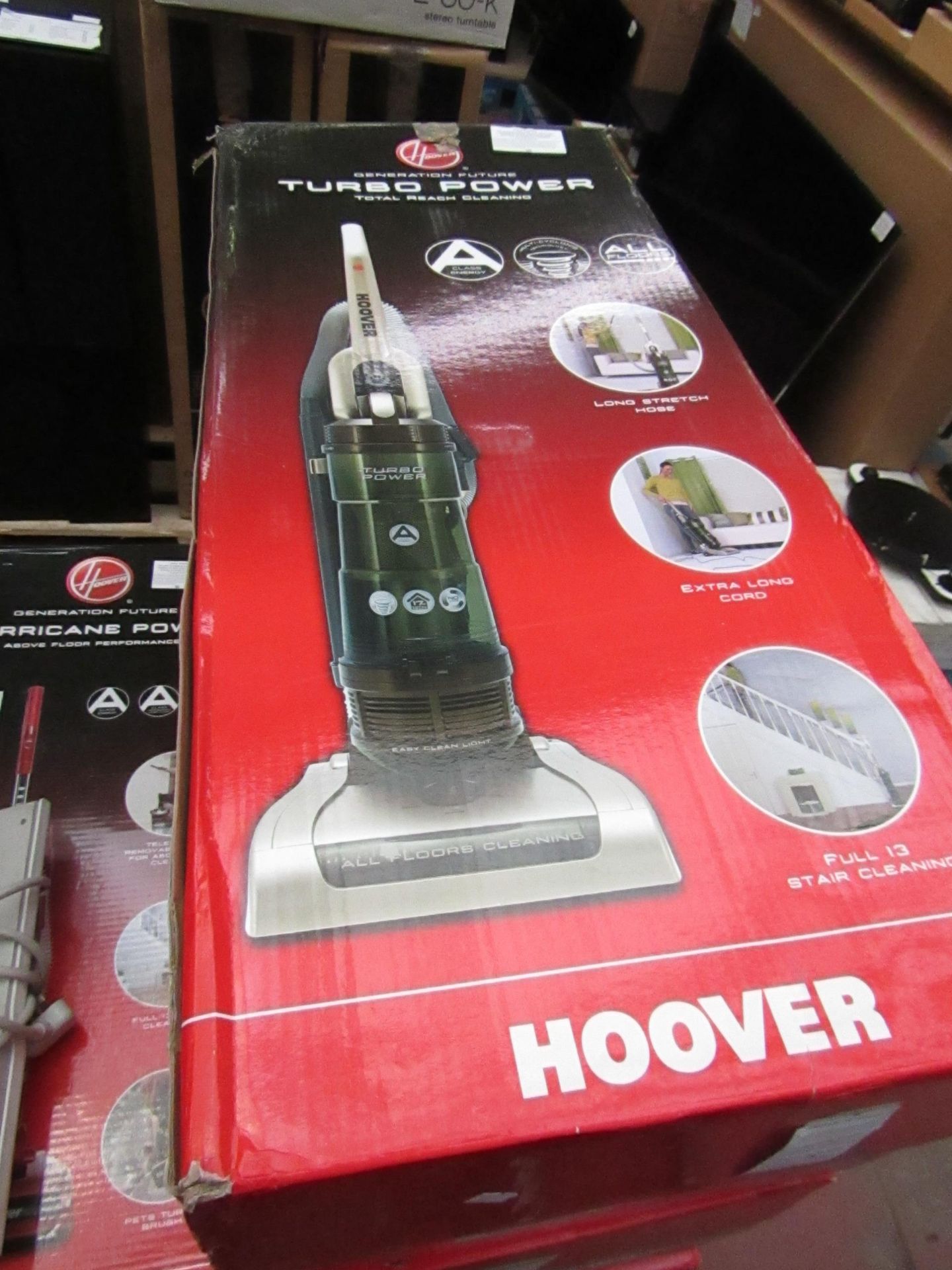 Hoover Turbo Power vacuum cleaner, tested working and boxed.