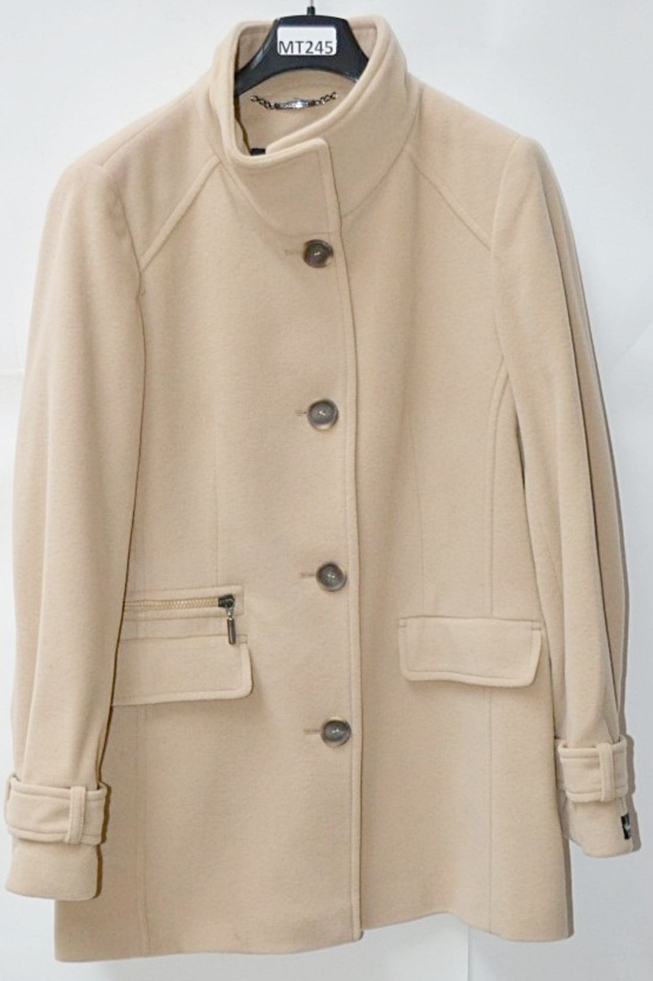 1 x Steilmann Womens Premium 'Virgin Wool' Winter Coat In Beige - UK ...