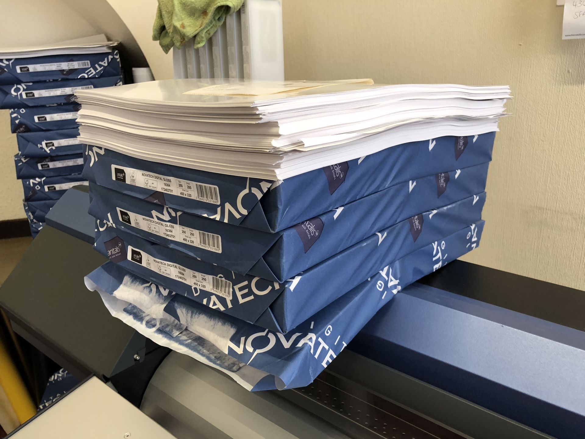 Approx 5 packs Novatech Digital Gloss 350GSM SRA3 Paper (450mm x 320mm ...