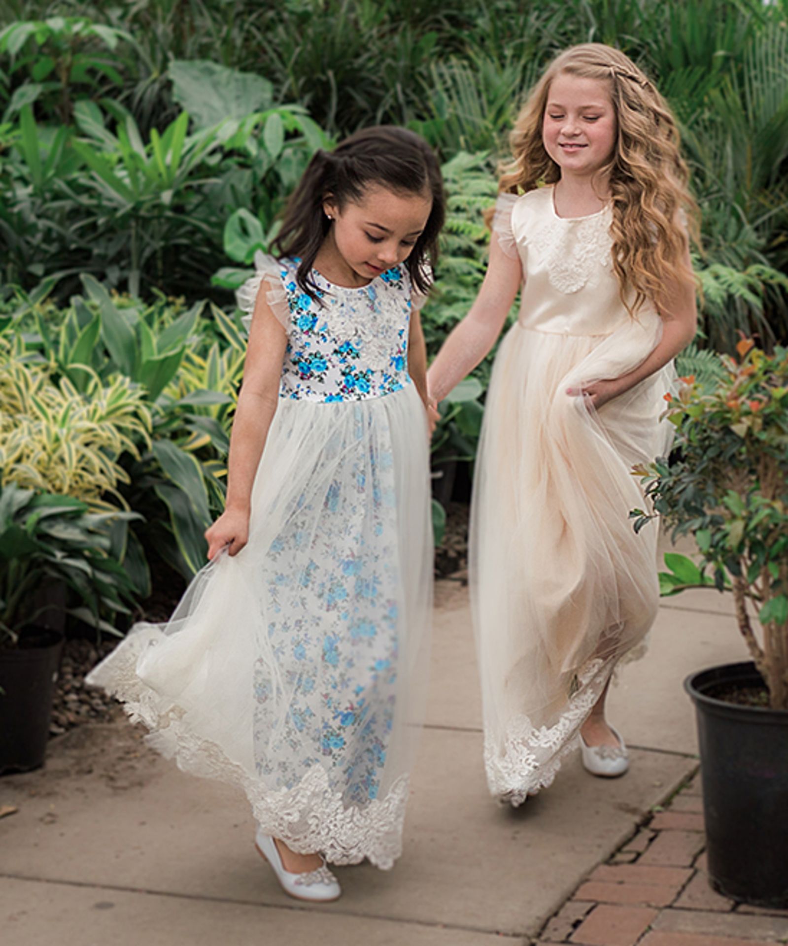 Just Couture Just Couture Ivory Lace-Accent Aletta Gown - Toddler ...