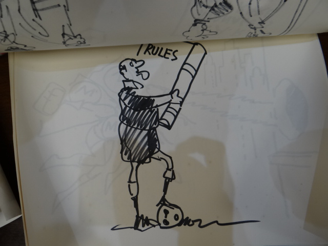 Parcel of BILL TIDY original drawings & cartoons, signed