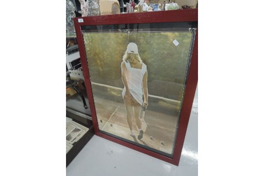 A vintage poster the Tennis Girl, by Martin Elliot original poster some ...