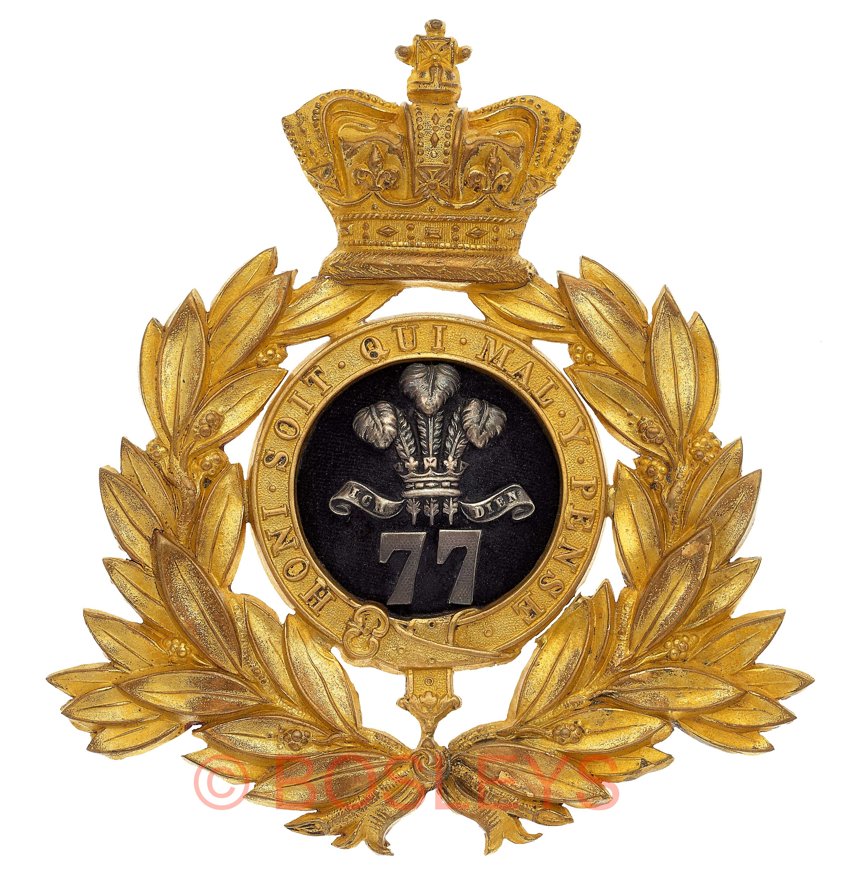 77th (West Middlesex) Regiment of Foot Victorian Officer’s last pattern ...