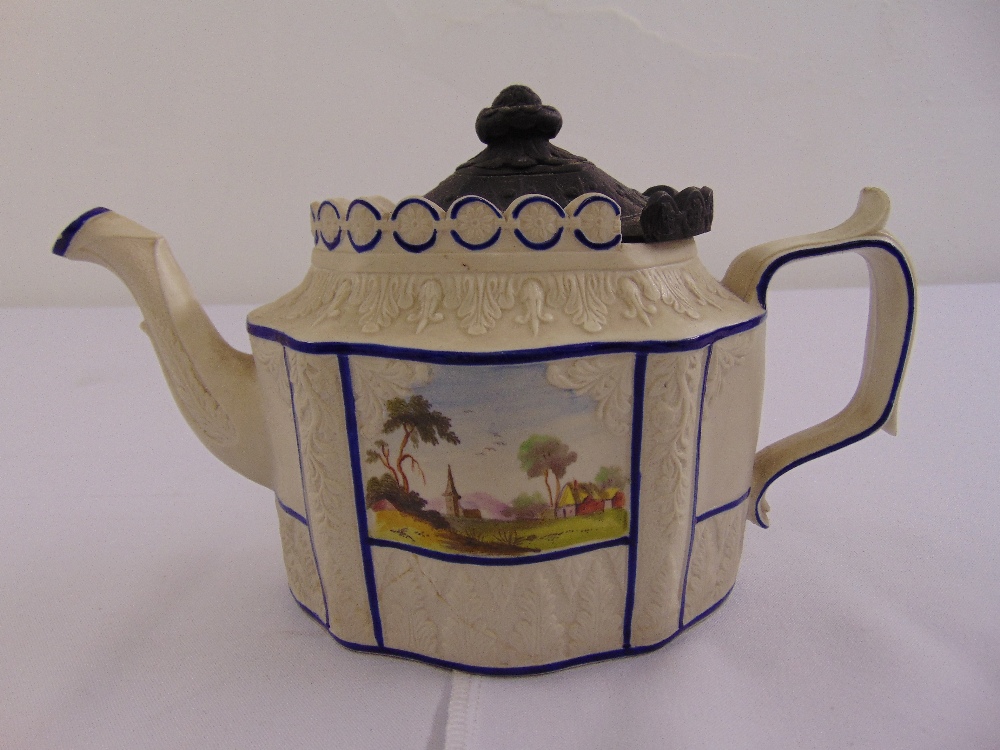 A Castleford Dunderdale, Sowter & Co type white felspathic unglazed ...