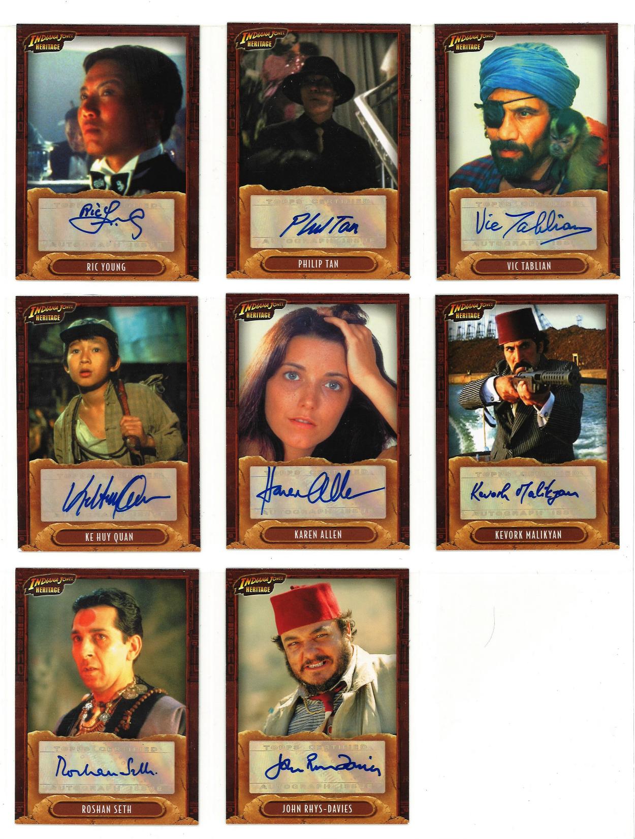 Indiana Jones Heritage Limited edition collection of 17 autographed ...