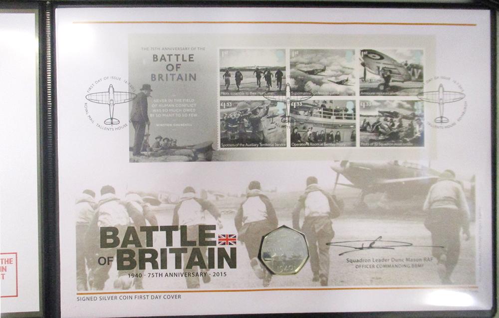The Royal Mint, 75th Anniversary of the Battle of Britain 50p silver ...