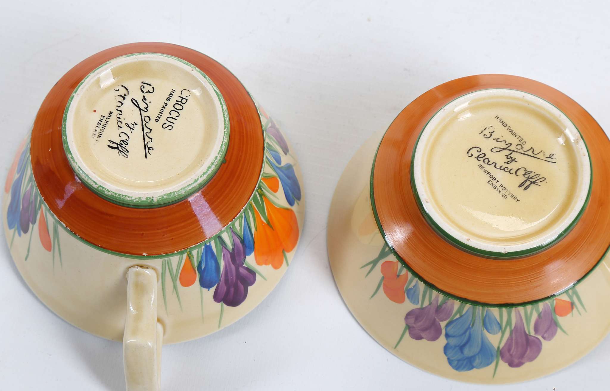 CLARICE CLIFF BIZARRE COLLECTION, in geometric pattern, consisting of a ...