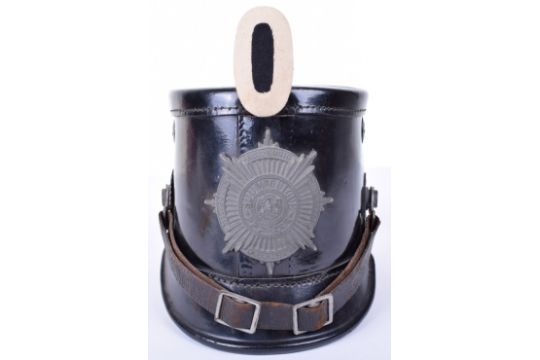 Prussian Guard Shako, a fine example of an all leather Prussian Guard ...